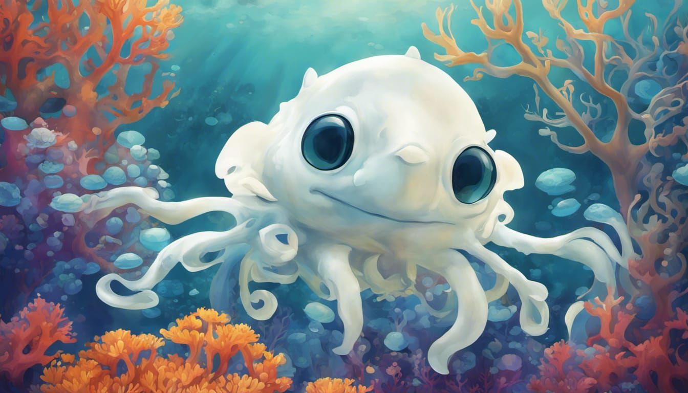 Adorable Piglet Squid - AI Generated Artwork - NightCafe Creator