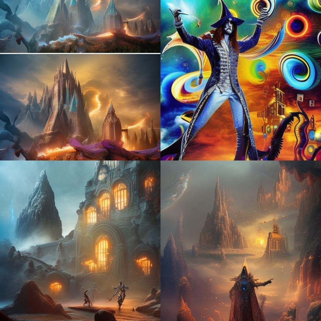 Wizard doing the time warp again Epic cinematic brilliant stunning ...