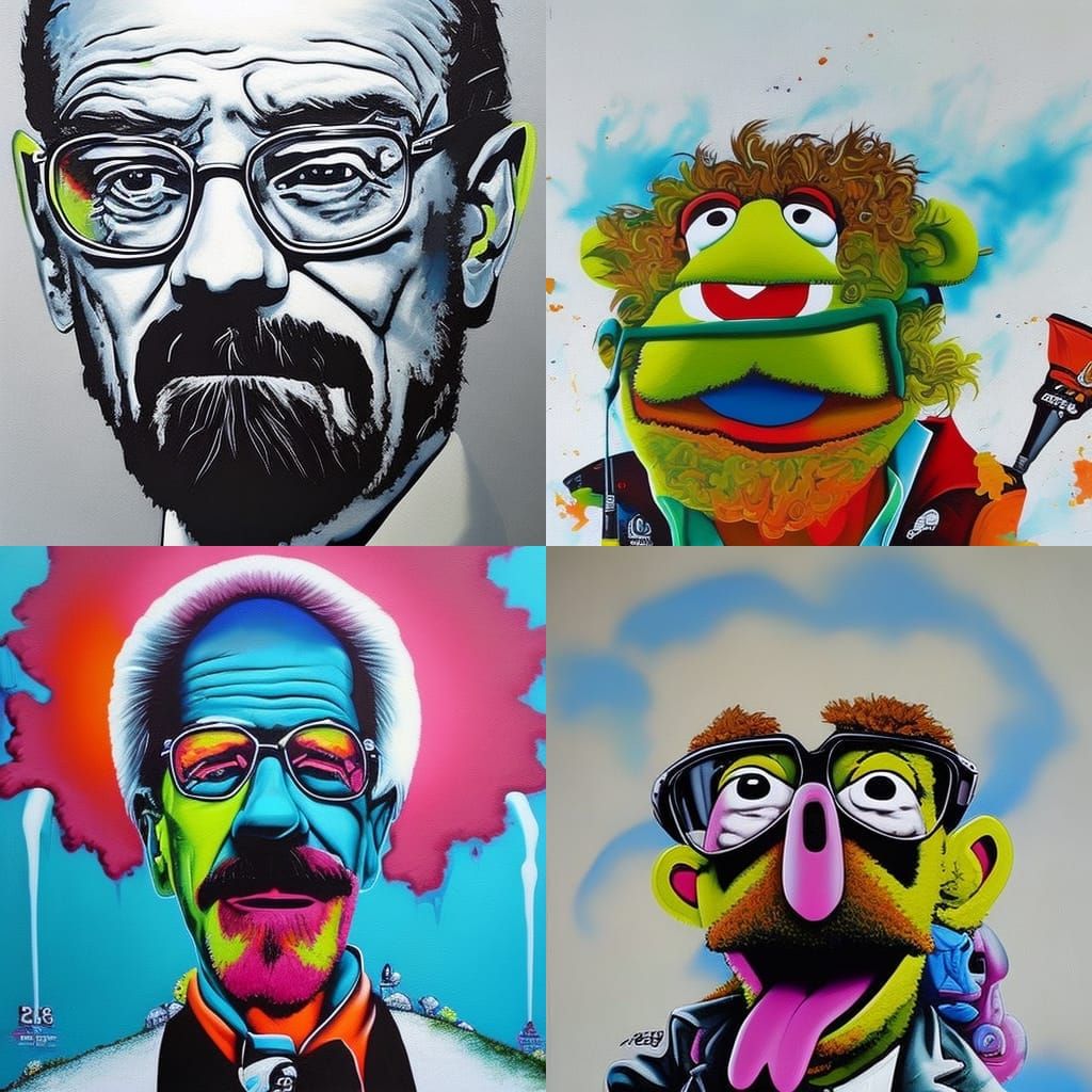 Walter White meets The Muppets - AI Generated Artwork - NightCafe Creator