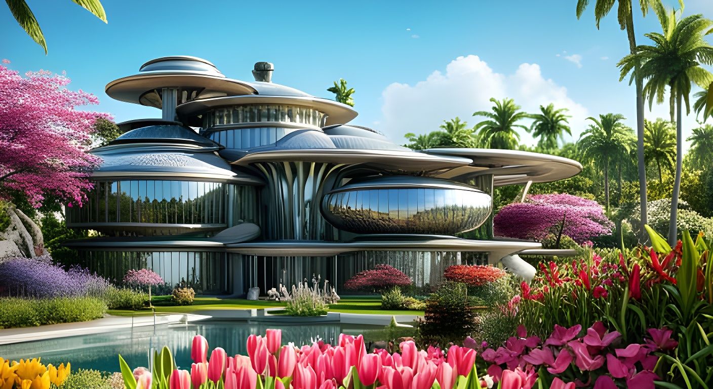 Futuristic Solarpunk House : r/nightcafe