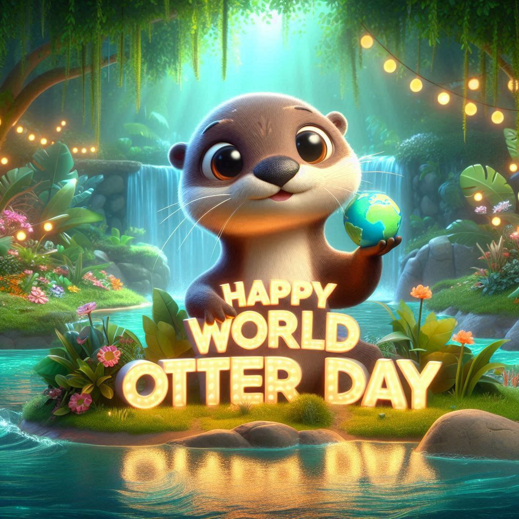 Happy World Otter Day! - AI Generated Artwork - NightCafe Creator