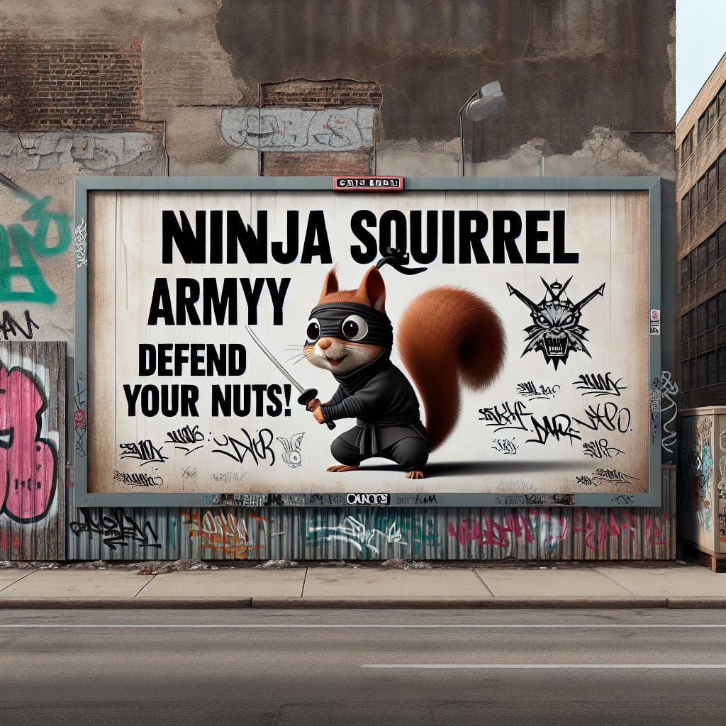 “Ninja Squirrel Army - Defend Your Nuts!”