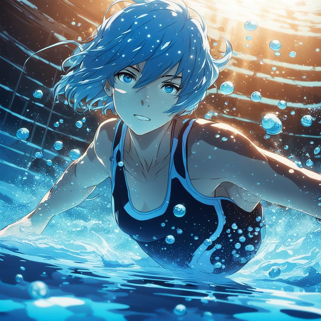 Swooping swim - AI Generated Artwork - NightCafe Creator