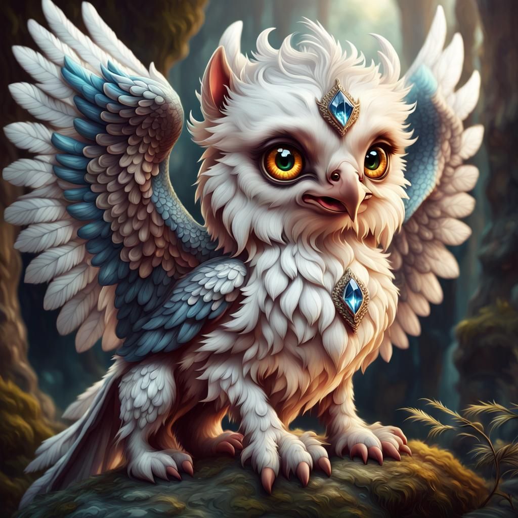 Mythical Pet Griffin, watch out he bites - AI Generated Artwork ...
