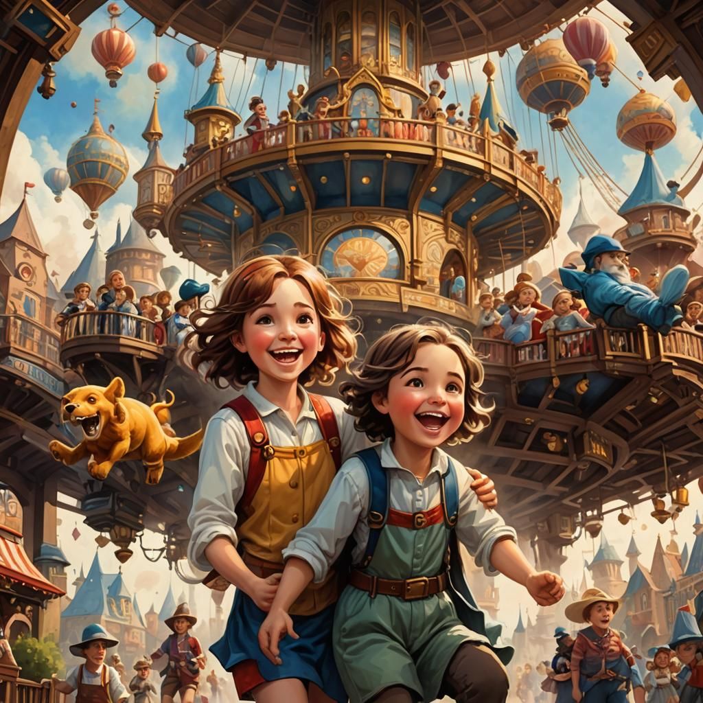 Sibling Adventure - AI Generated Artwork - NightCafe Creator