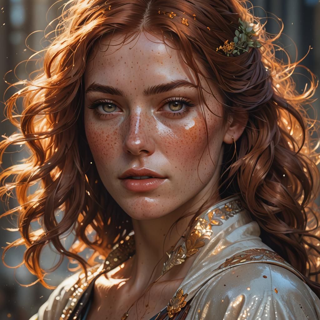 A portrait of a young woman - AI Generated Artwork - NightCafe Creator