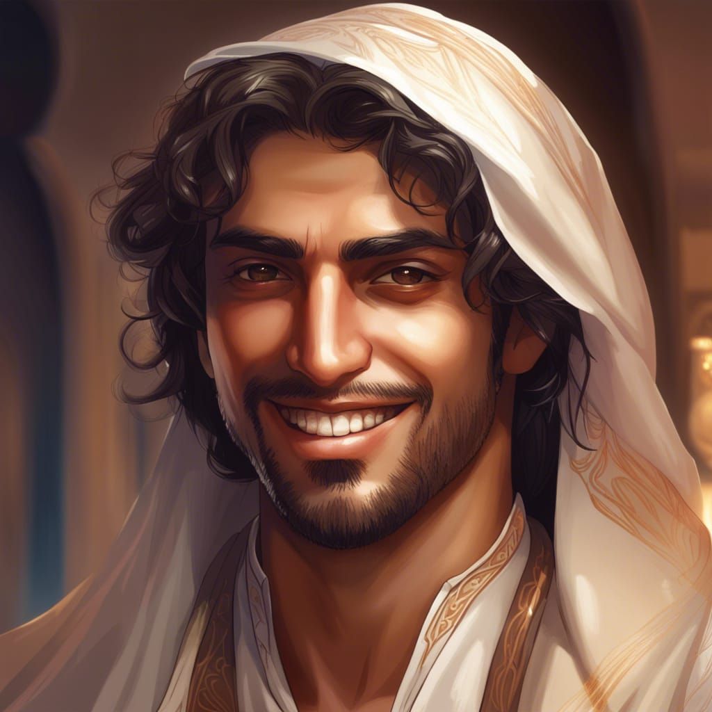 Arabian smile - AI Generated Artwork - NightCafe Creator