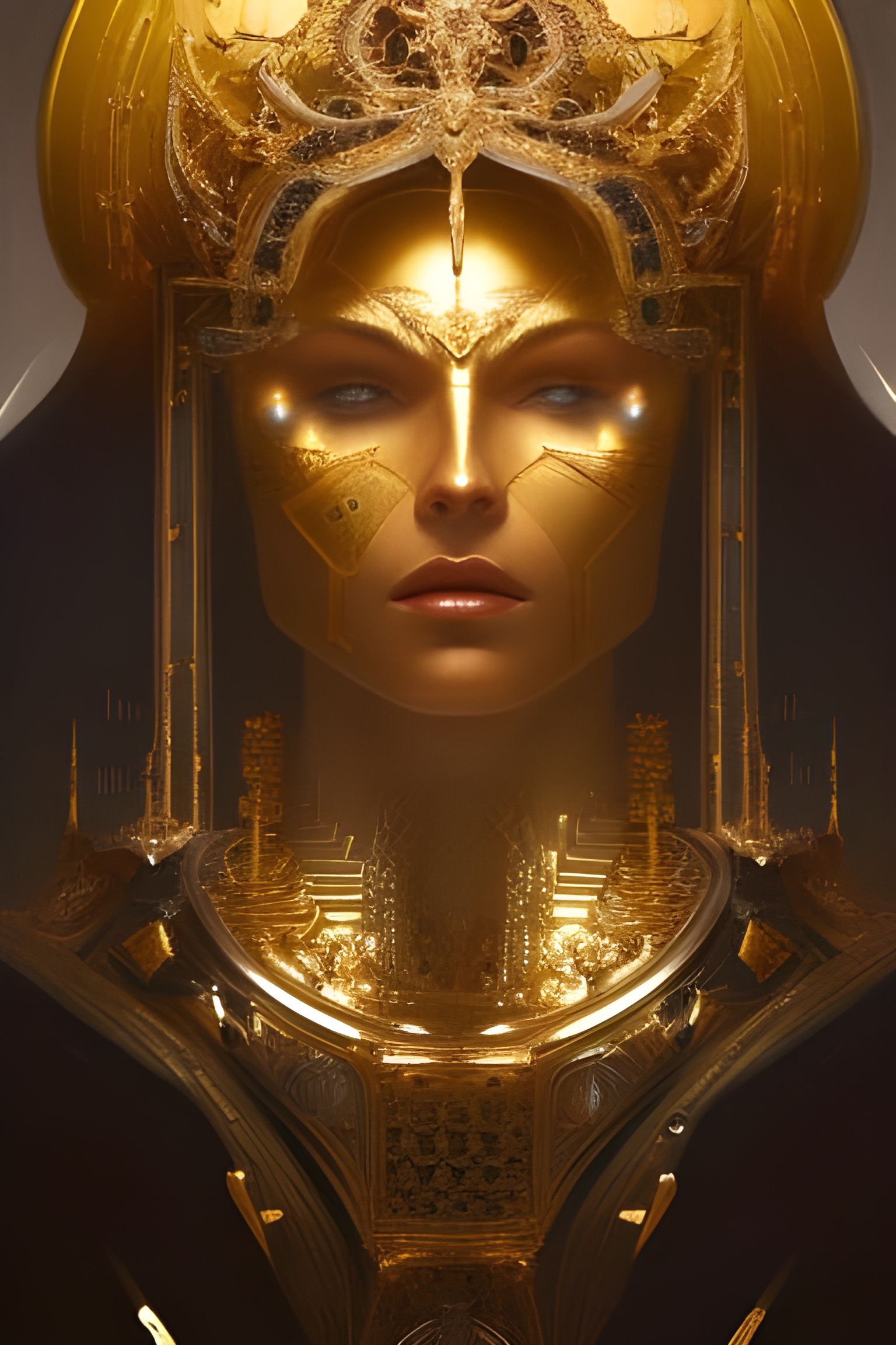 Gold Goddess - AI Generated Artwork - NightCafe Creator