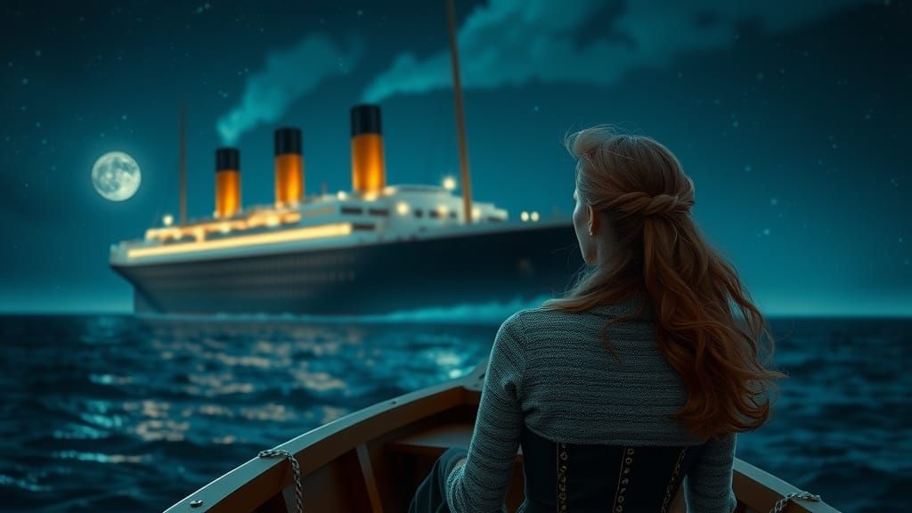 Kate waiting and looking out for Leonardo and they finally survived ...