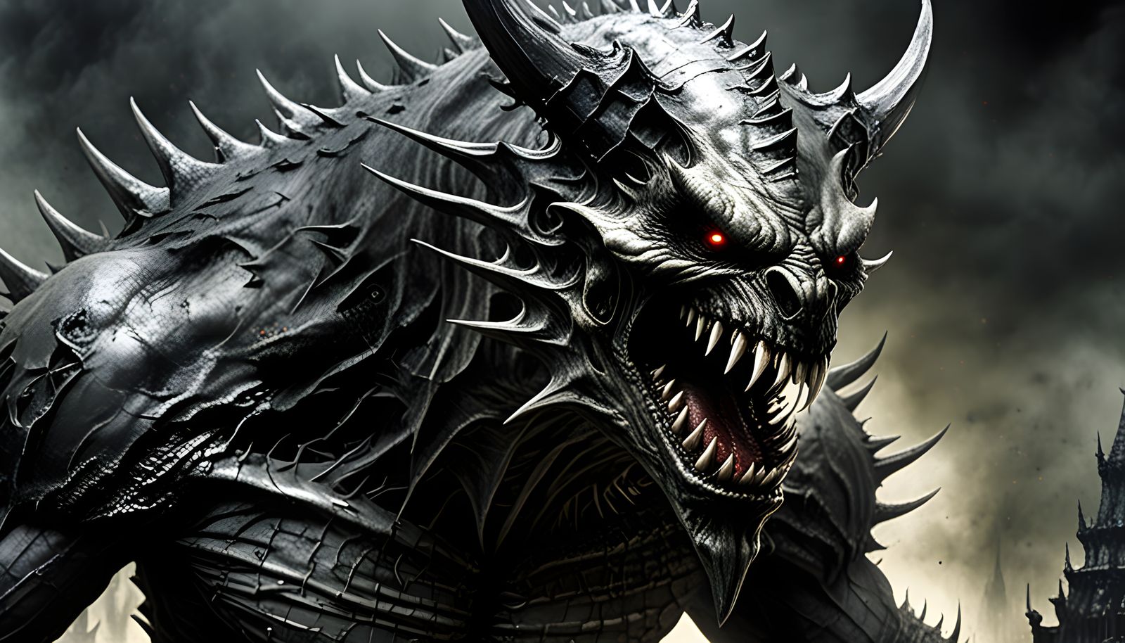 Vampire turned into a dark monster - Dark Vampire Transforms...