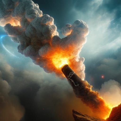 space-ex rocket catastrophic explosion in atmosphere disintegrating ...