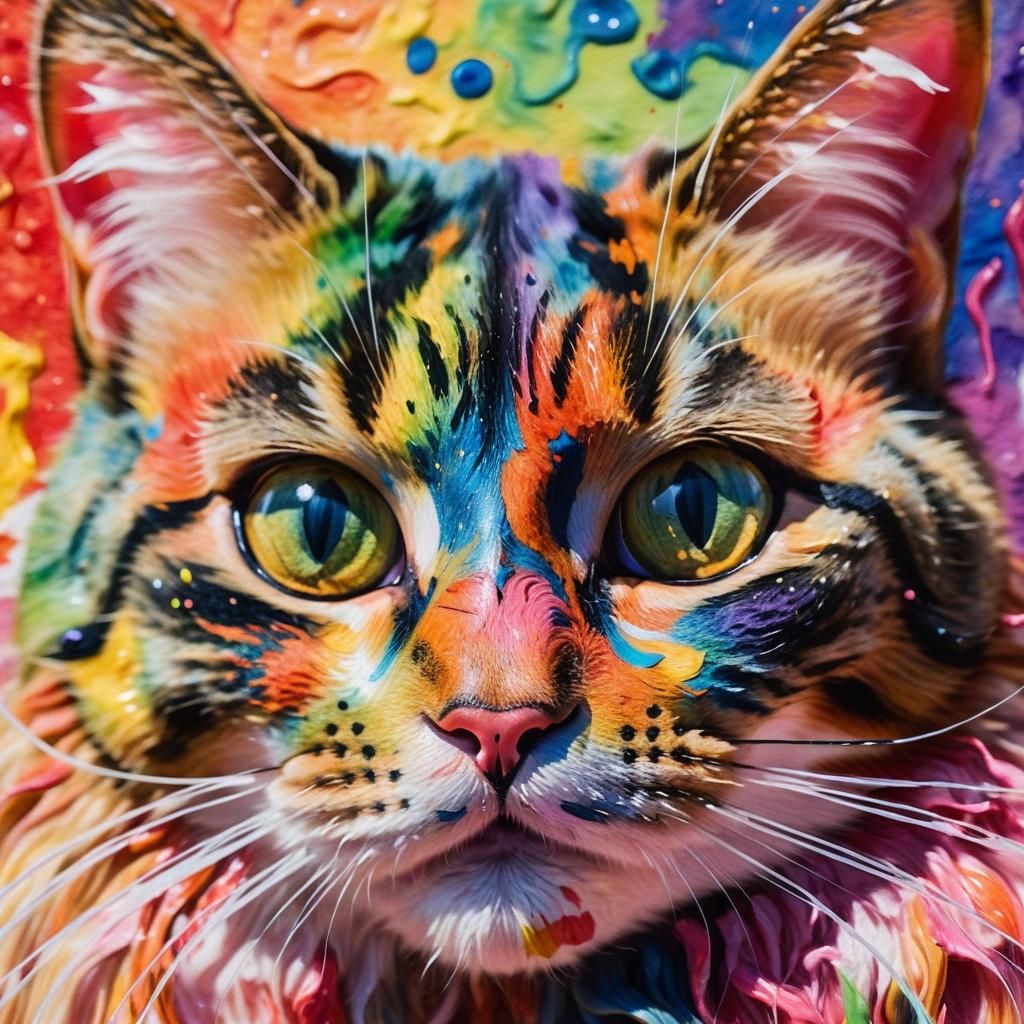All the colors of our cats 🐱 - AI Generated Artwork - NightCafe Creator