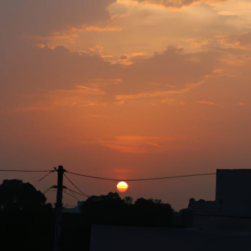 Perfect Sunset - AI Generated Artwork - NightCafe Creator