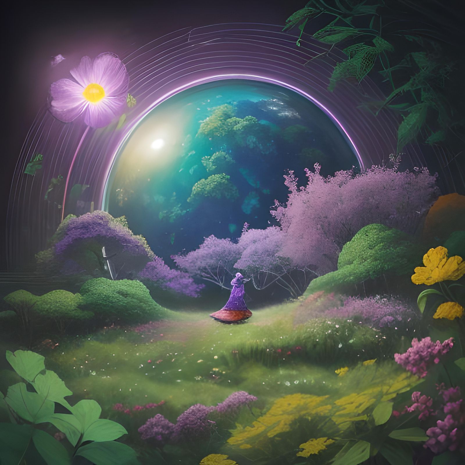 My way to earth - AI Generated Artwork - NightCafe Creator