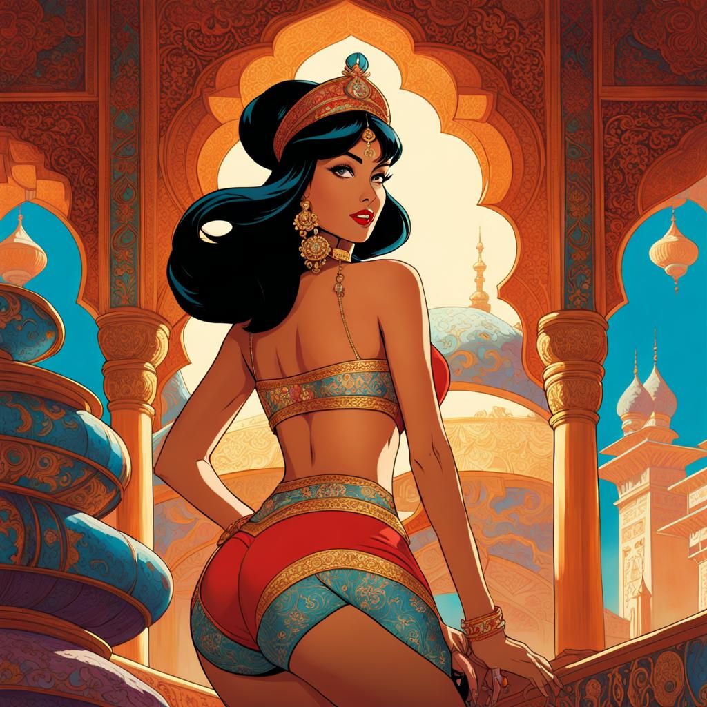 Fairy Tale: Yasmin from 1001 Arabian Nights/Aladdin - AI Generated Artwork - NightCafe Creator