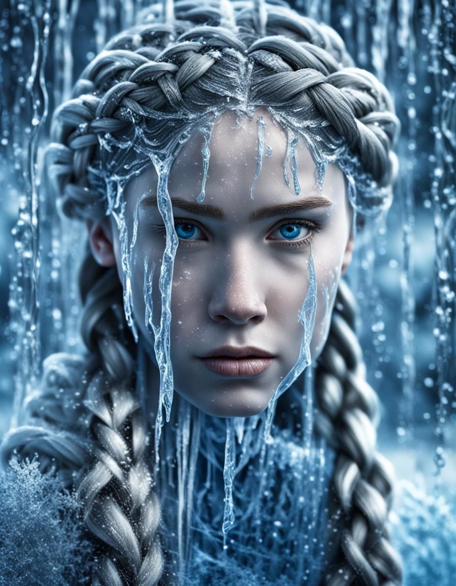 Frozen Hair - AI Generated Artwork - NightCafe Creator