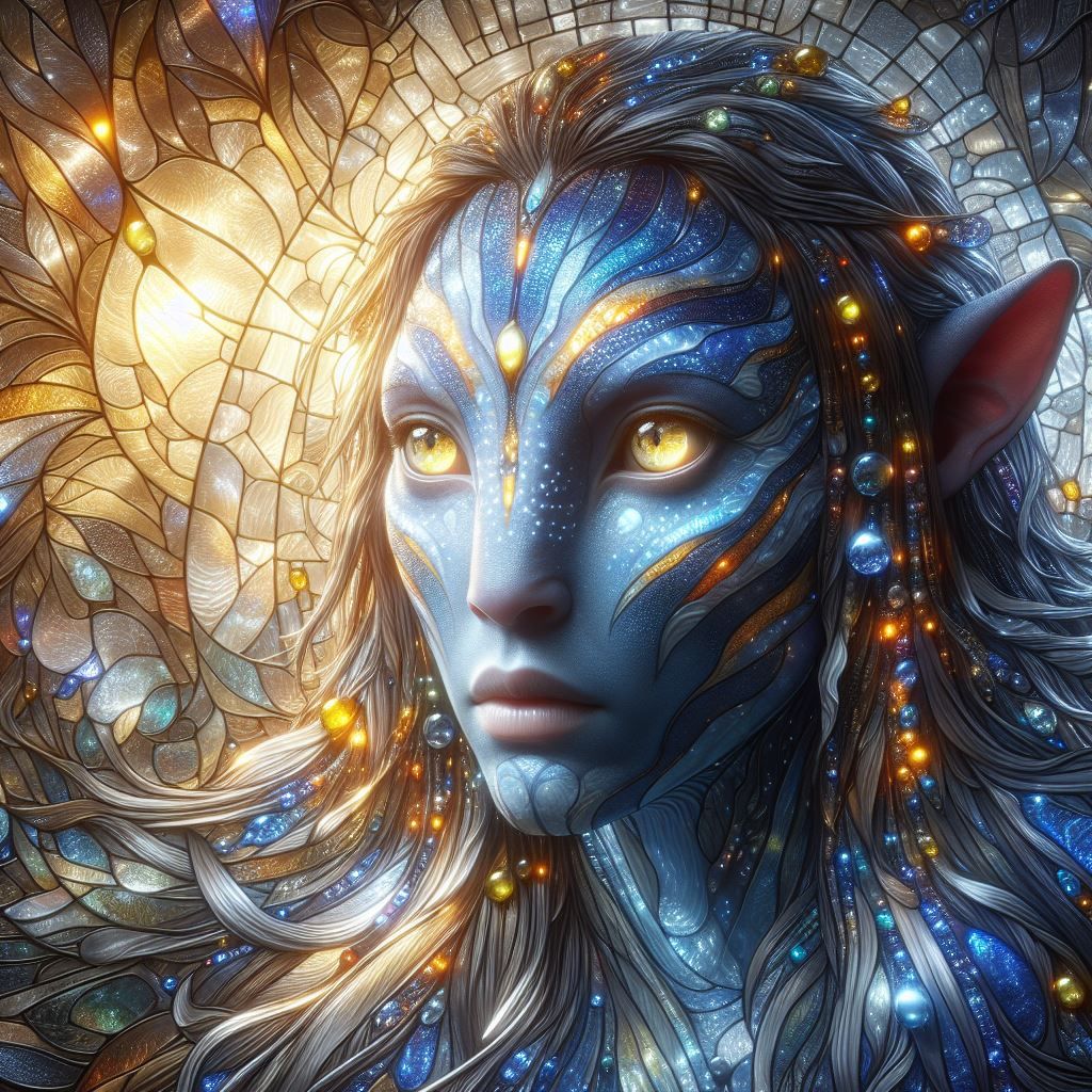Stained glass- Avatar - AI Generated Artwork - NightCafe Creator