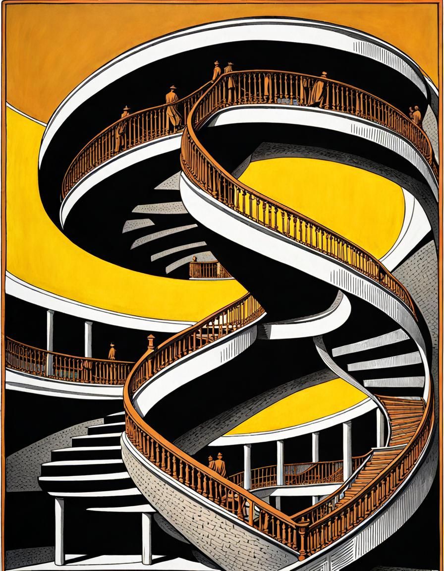 The Staircase - AI Generated Artwork - NightCafe Creator