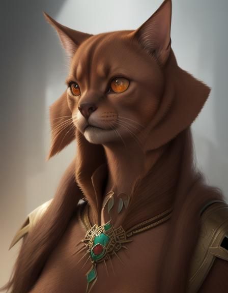 Abyssinian,8k resolution concept art portret - AI Generated Artwork ...