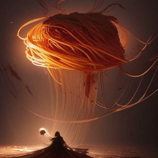 Spaghetti tornado - AI Generated Artwork - NightCafe Creator