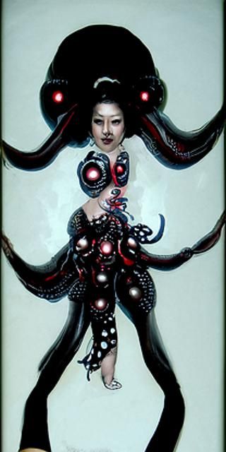 Octopus-Geisha The Cyber Mistress of The Dawn incarnate lovecraftian ...