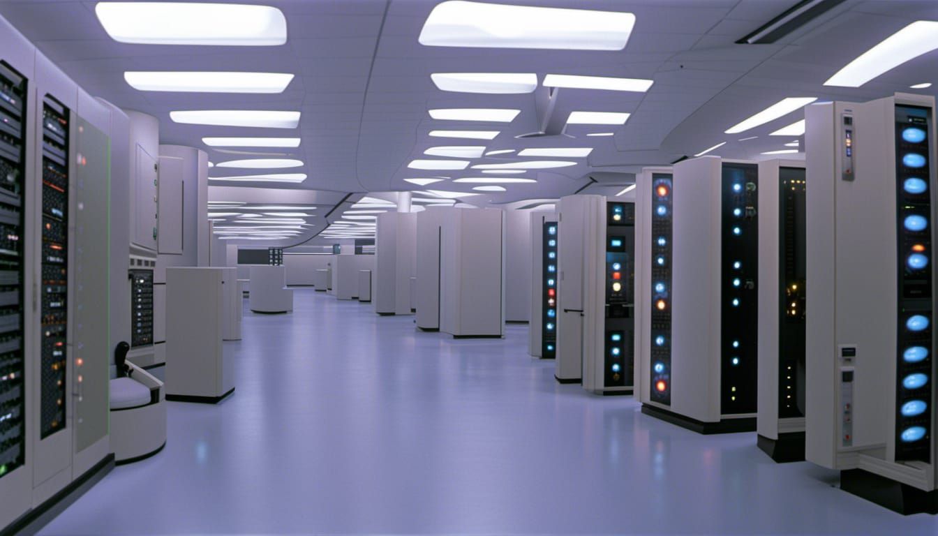 Moonbase Mainframe - AI Generated Artwork - NightCafe Creator