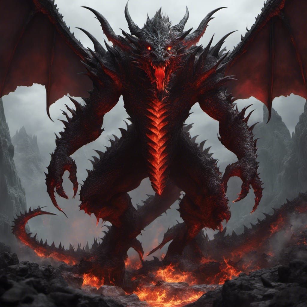 Corrupted Elder dragon - AI Generated Artwork - NightCafe Creator