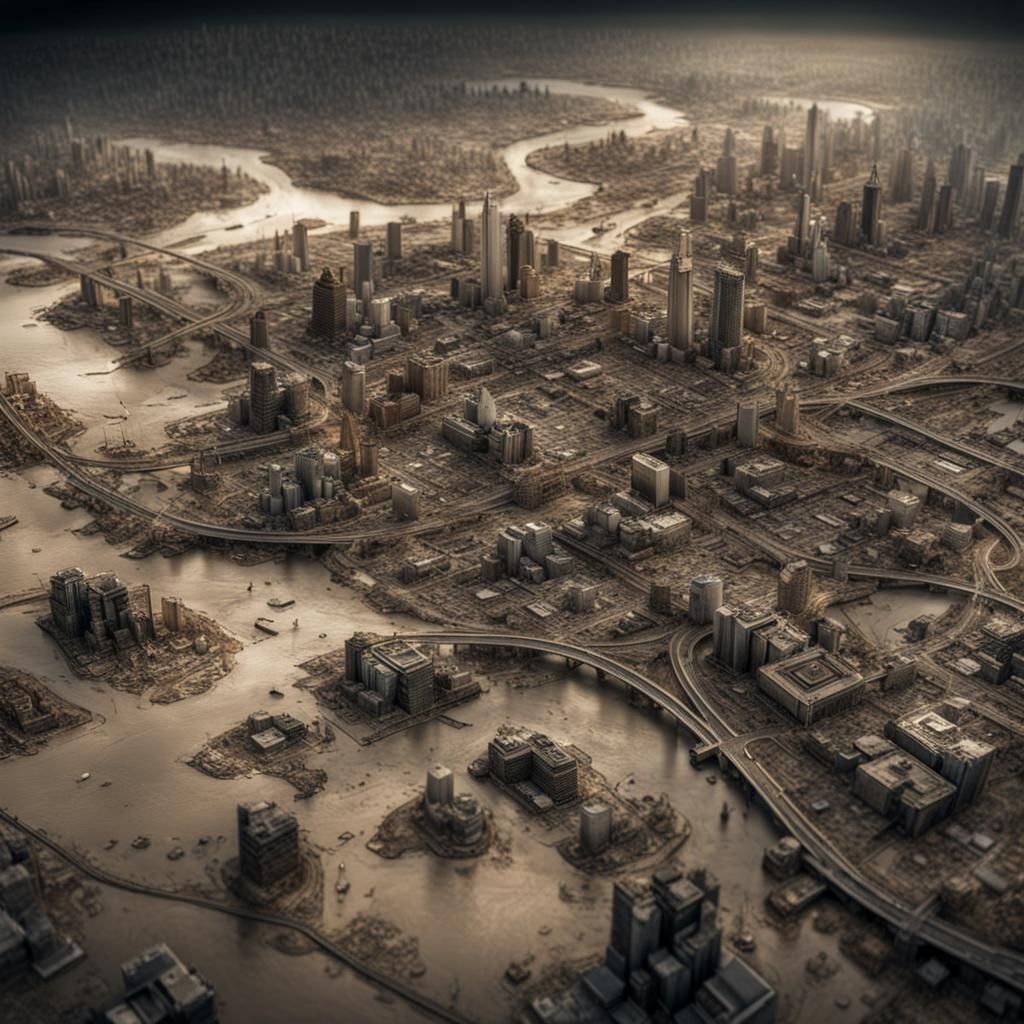 MAP Modern interpretations of post apocalyptic real-world maps ...