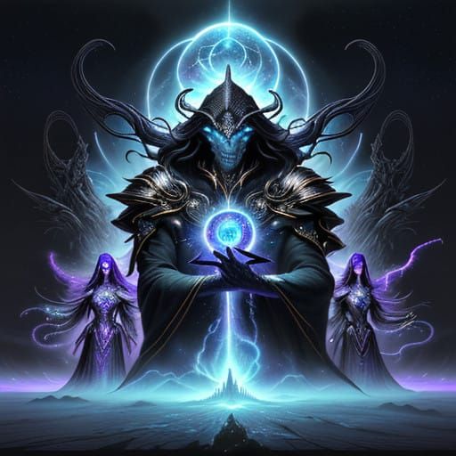 Epic Interdimensional Battle of Alien Wizards and ... - AI Art