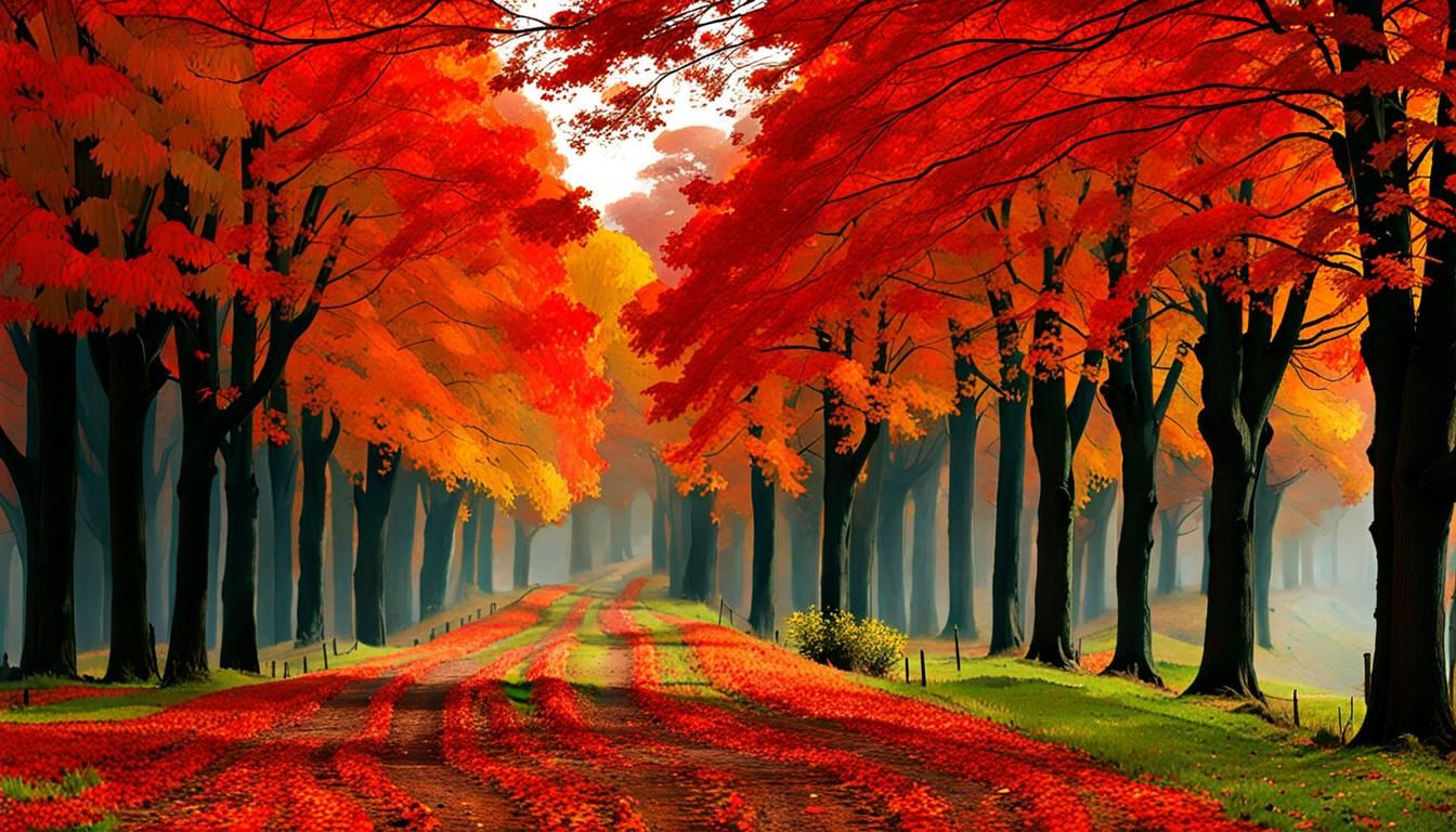 Autumnal Countryside Zen [Comic Book Illustration SDXL] - AI Generated ...