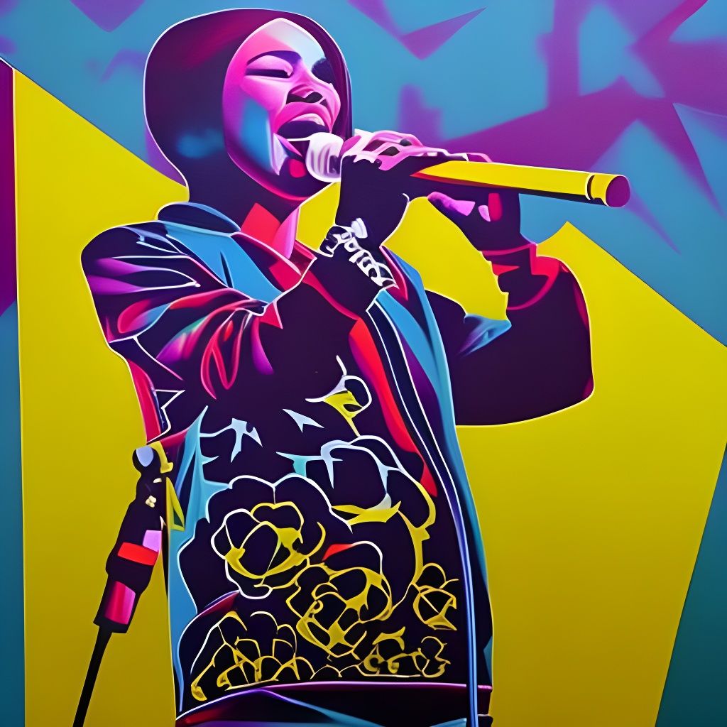 Singer on a Stage - AI Generated Artwork - NightCafe Creator