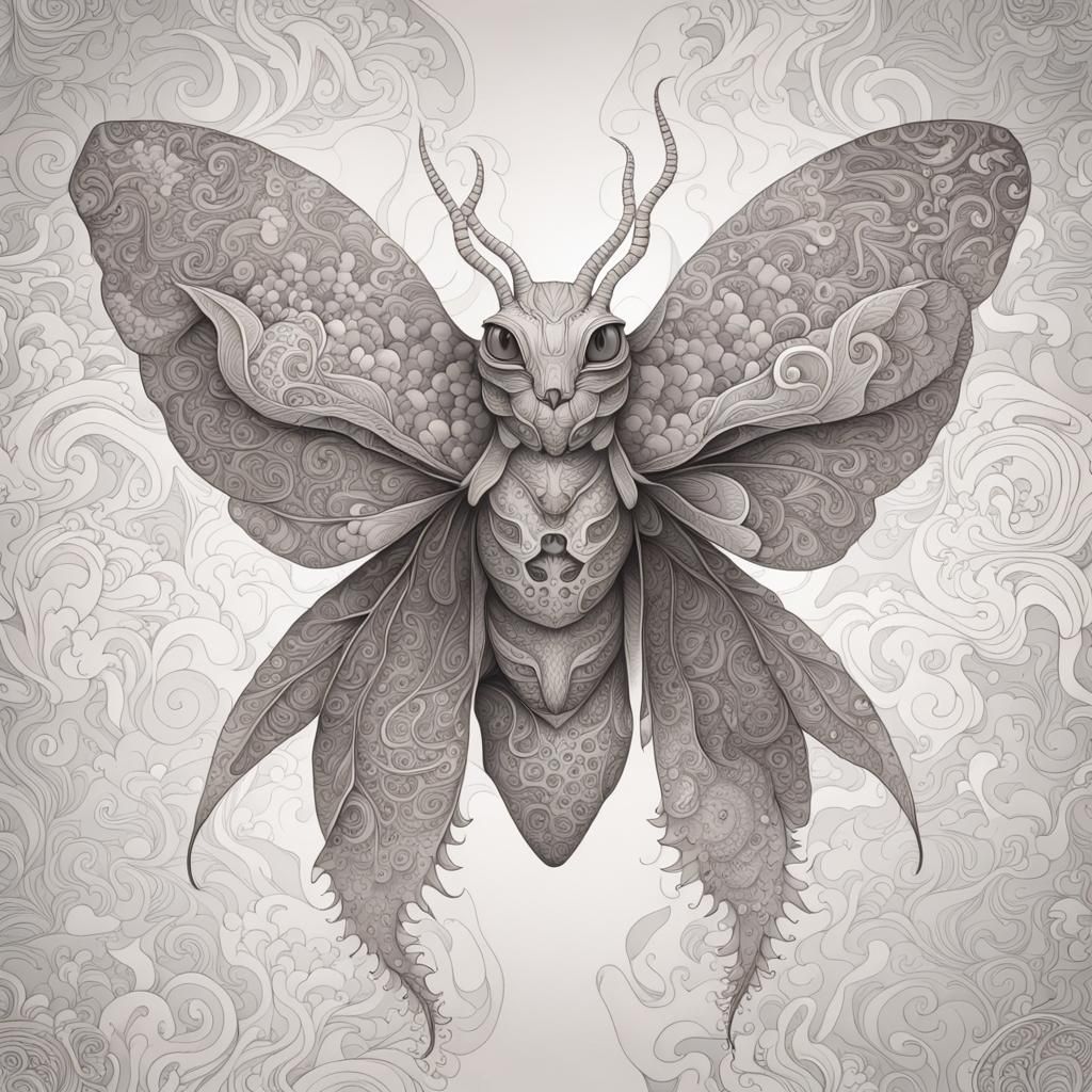 moth+cat+axolotl hybrid - AI Generated Artwork - NightCafe Creator