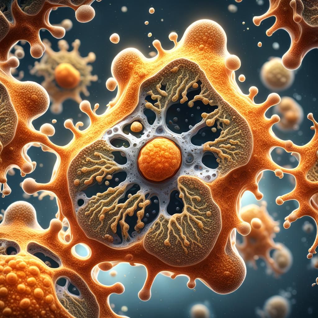 3D Microscopic Amoeba - AI Generated Artwork - NightCafe Creator