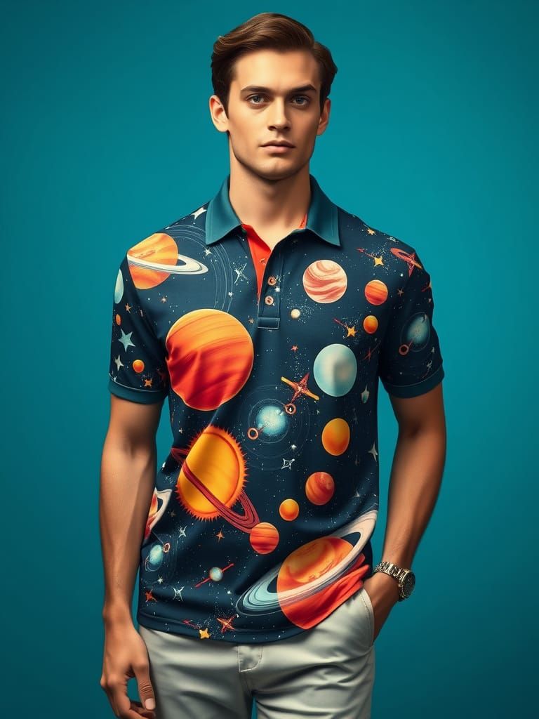 Atomic space age polo shirt - Atomic space age polo shirt