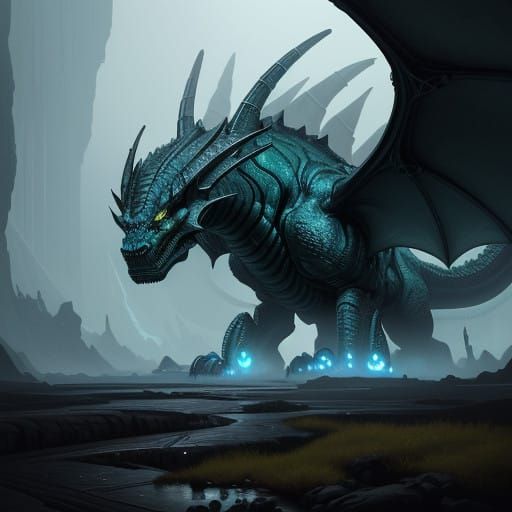 Gigantic Underground Dragon - Colossal Underground Dragon in...