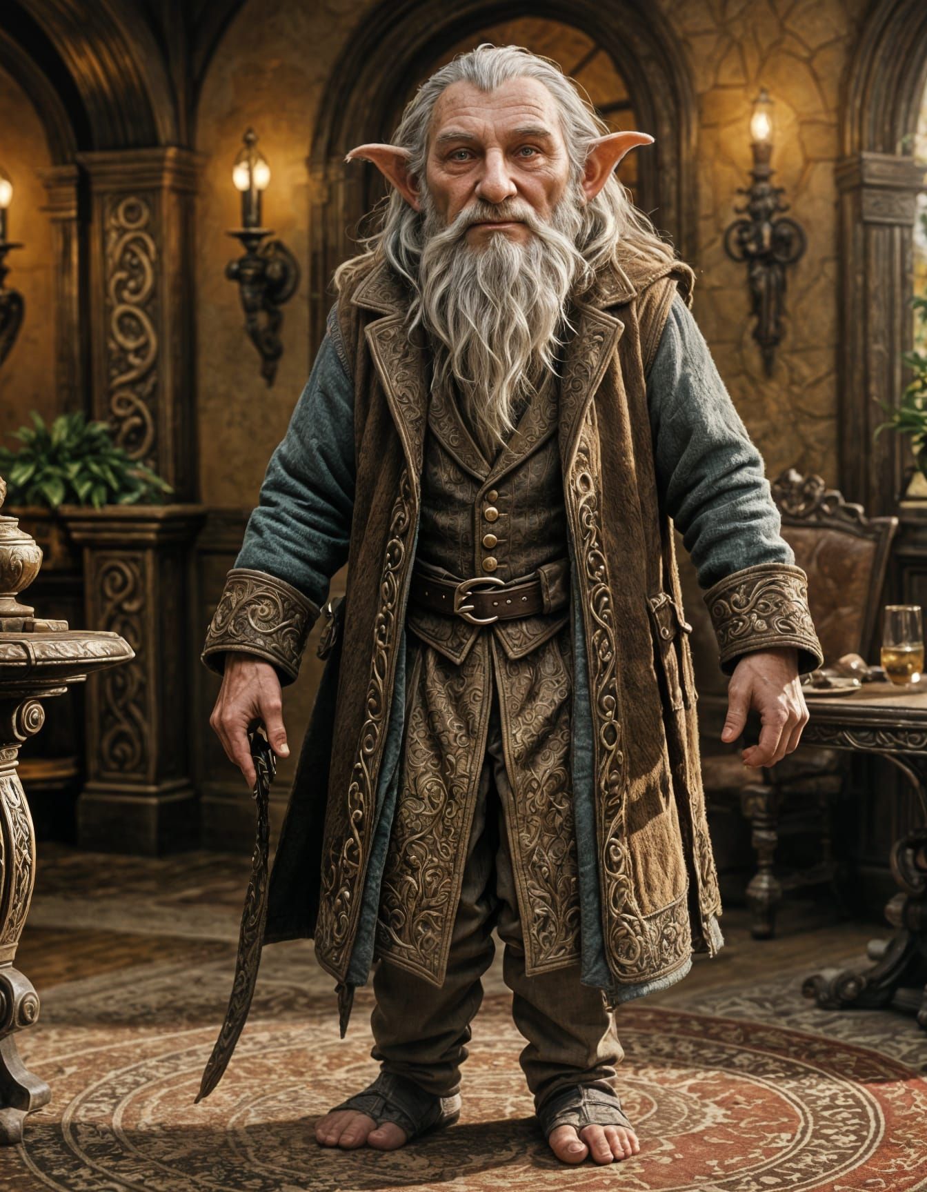 You're sitting in my chair! - Elderly Hobbit-Like Creature ...