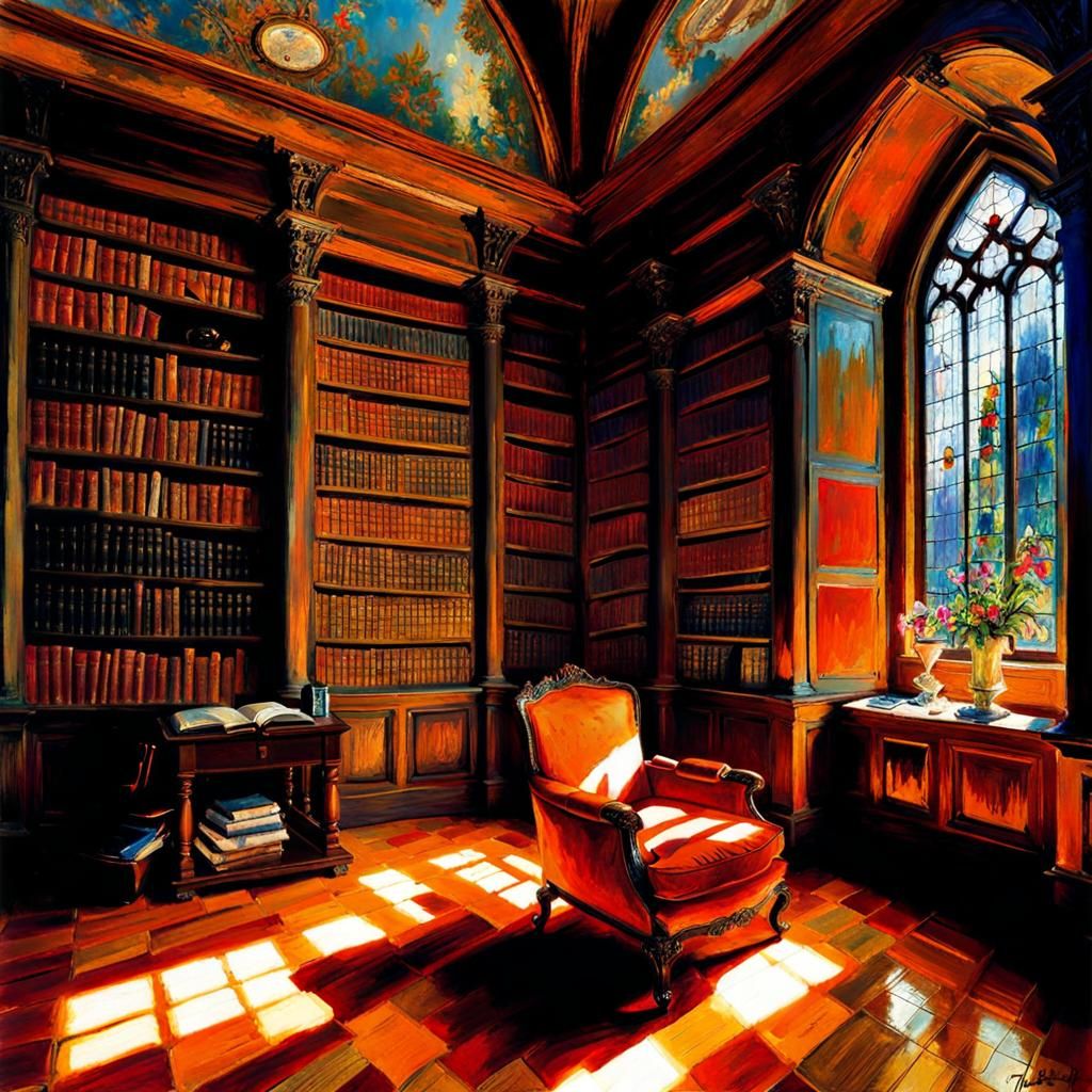 Library - AI Generated Artwork - NightCafe Creator