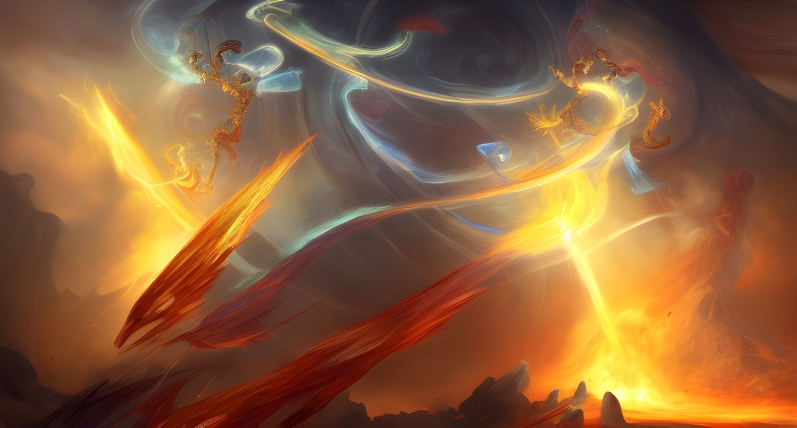 The Roiling Limbo, the Divine Realm of Chaos - AI Generated Artwork ...