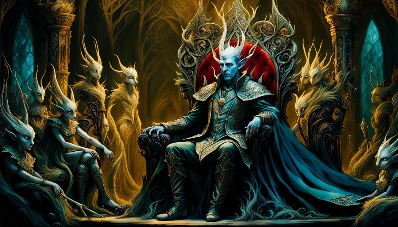 Dark elf king - AI Generated Artwork - NightCafe Creator