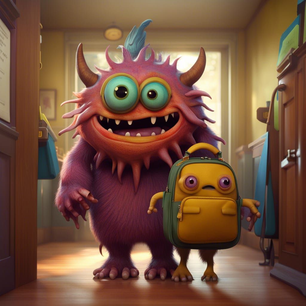 Cute googly eyed monster - AI Generated Artwork - NightCafe Creator