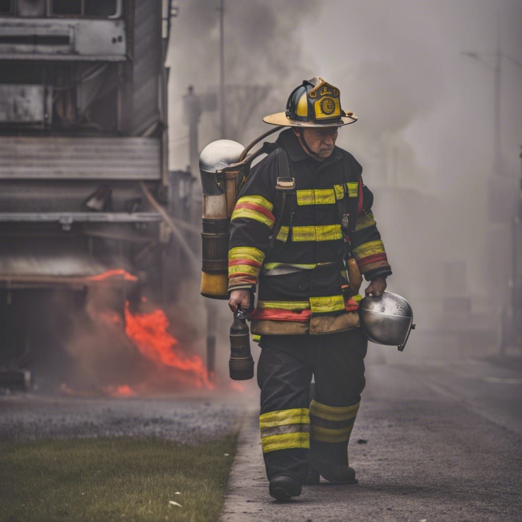 firefighter - AI Generated Artwork - NightCafe Creator