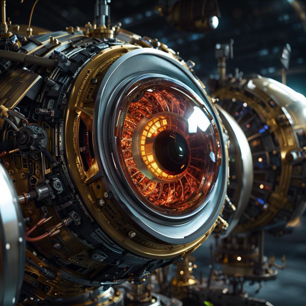 Robotic eyeball - AI Generated Artwork - NightCafe Creator