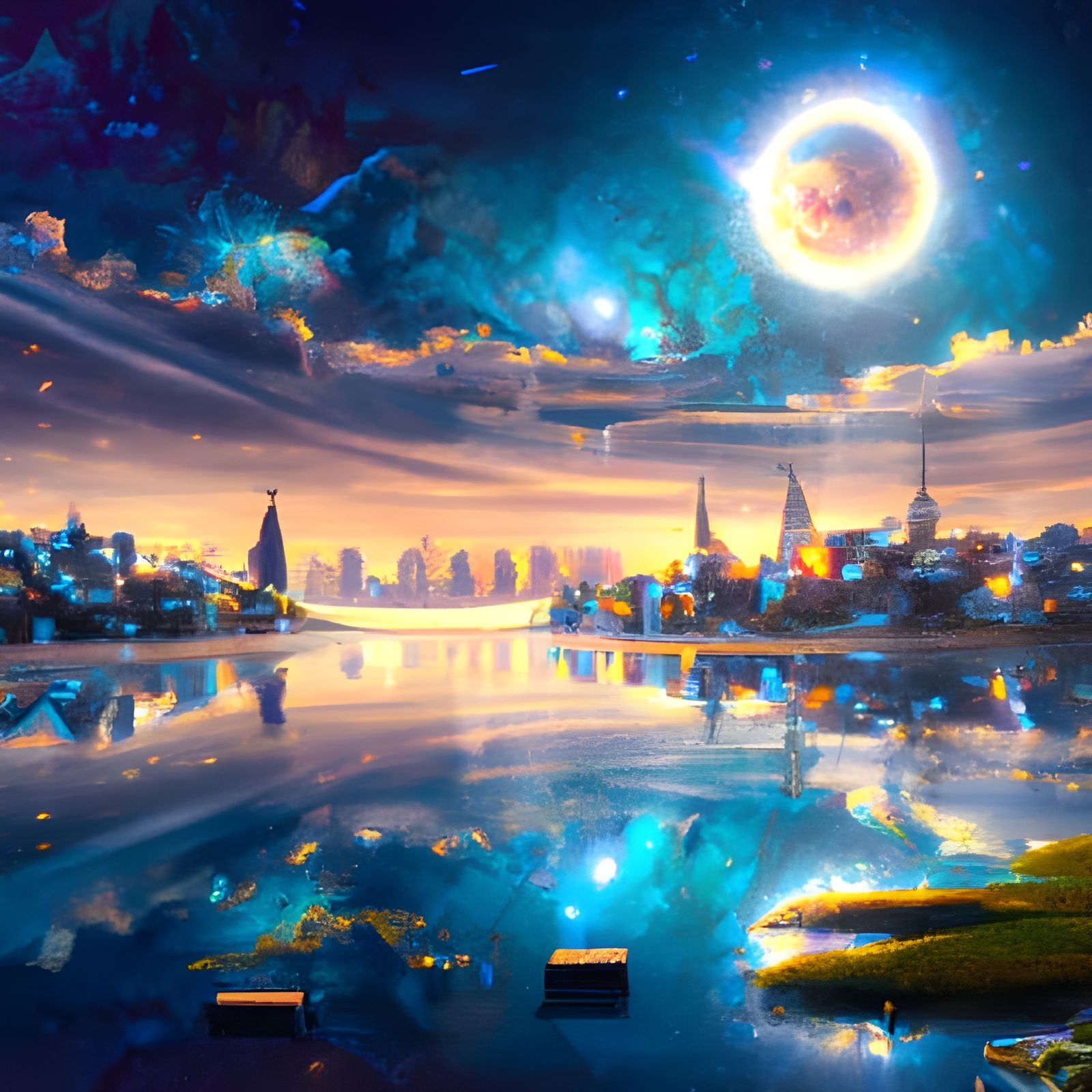 Starry Night - AI Generated Artwork - NightCafe Creator