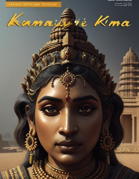 Magazine cover for Khajuraho temples in India called "Kama" with the ...