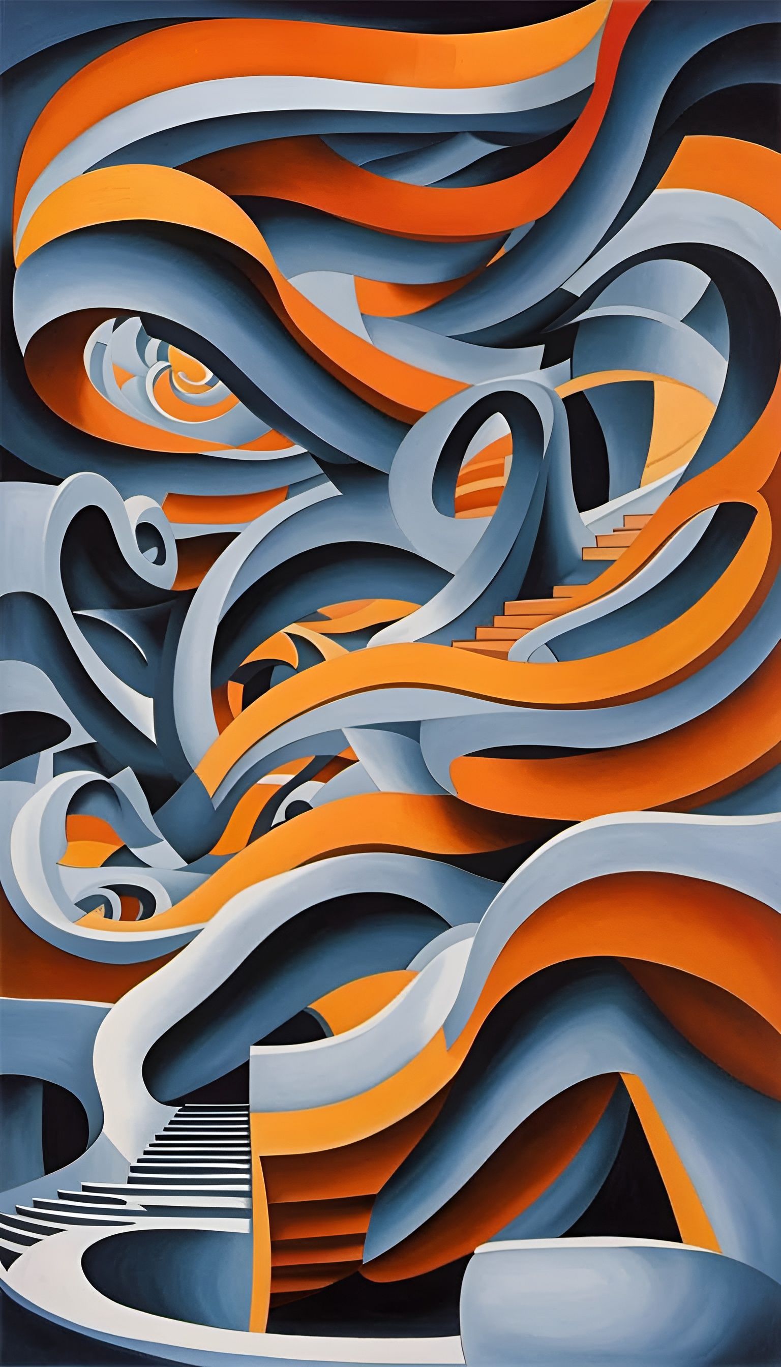 Stairways - AI Generated Artwork - NightCafe Creator