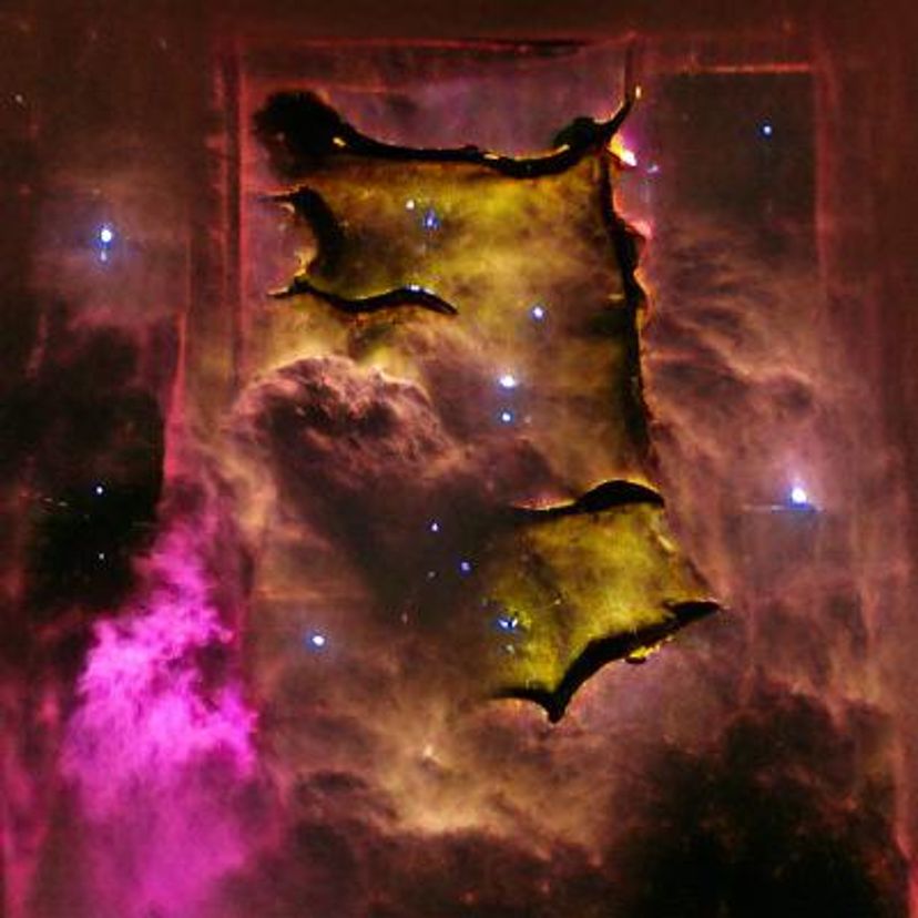 Gates of Heaven Nebula with stars in the background - AI Generated ...