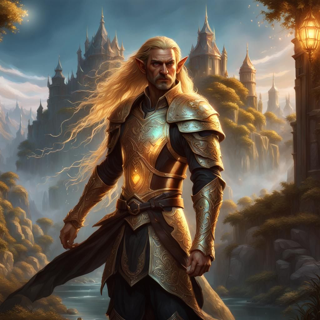 Light Elf Temple Knight - AI Generated Artwork - NightCafe Creator