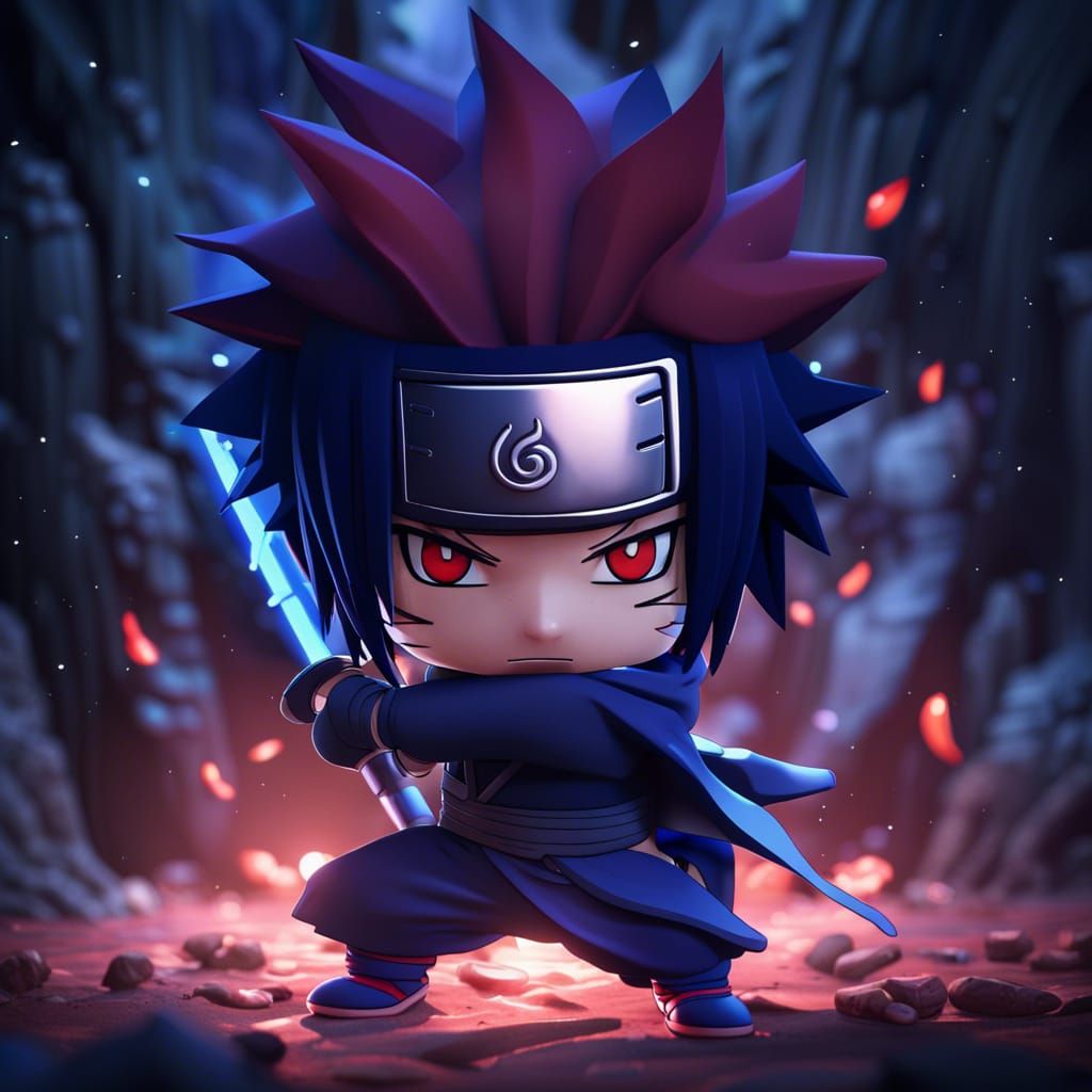 sasuke uchiha chibi - AI Generated Artwork - NightCafe Creator