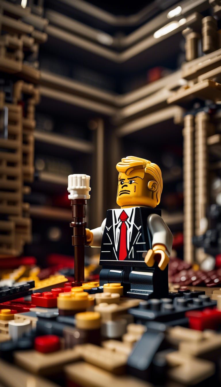 Lego Donald Trump - AI Generated Artwork - NightCafe Creator
