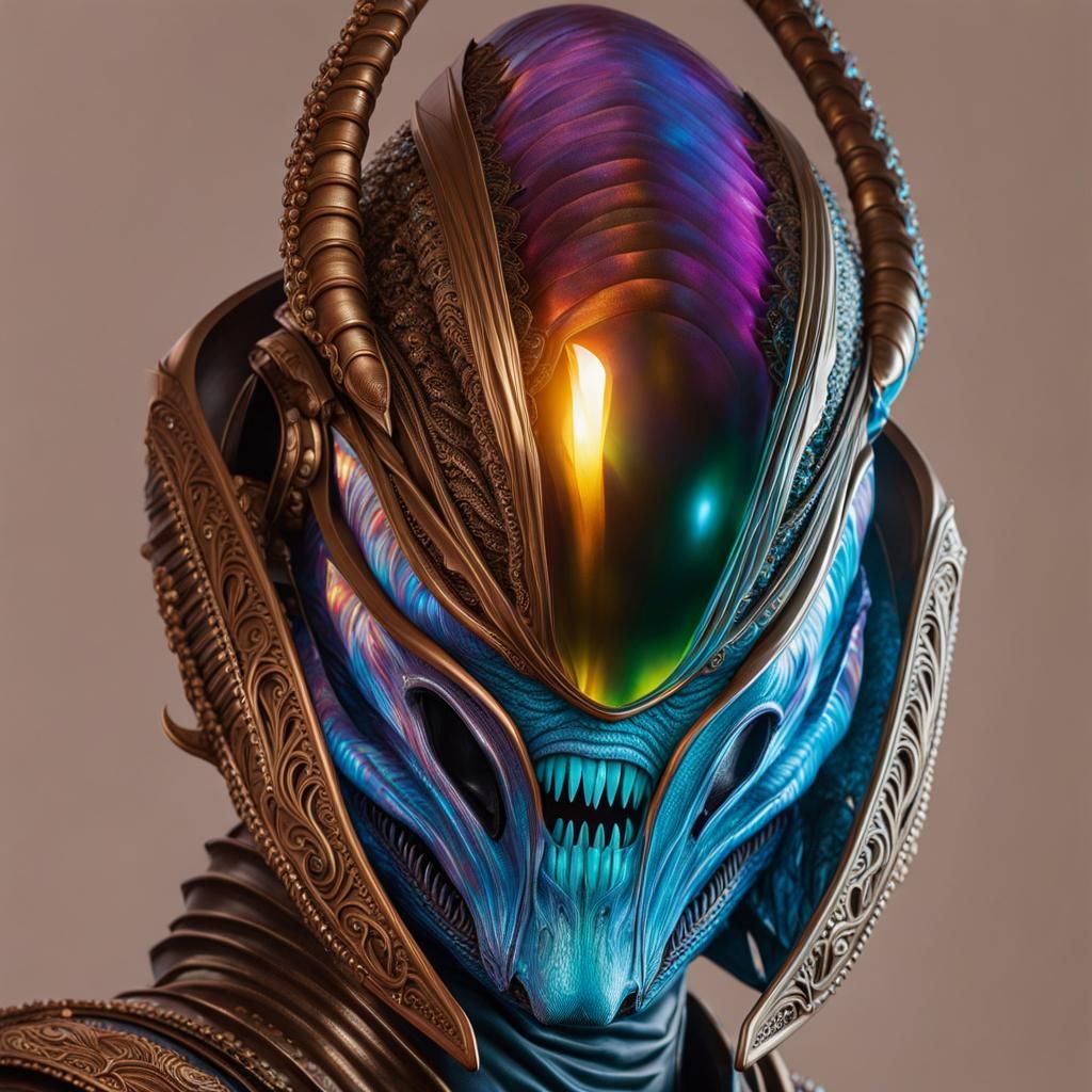 ALIEN PORTRAIT 2 - AI Generated Artwork - NightCafe Creator